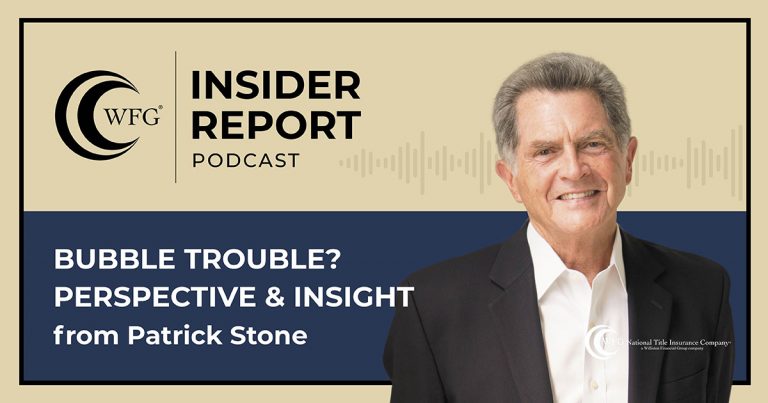 WFG Insider Report: Bubble Trouble? Perspective & Insight from Patrick ...